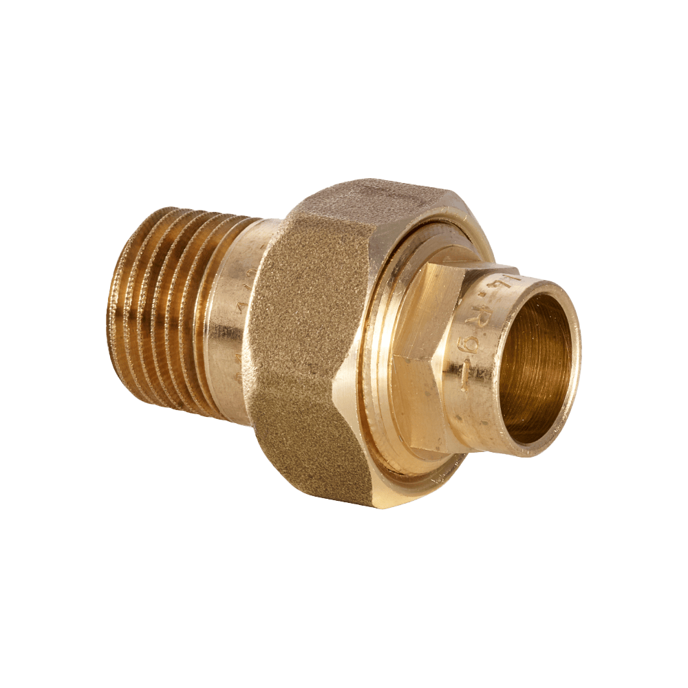 Rohrverschraubung flach dichtend mit zyl. IG (Rp) - ISO 7-1 und Rohrstutzen 15 x 1/2" - Conex ...