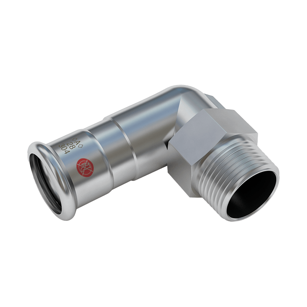 Winkel 90° mit kon. AG (R) - ISO 7-1 22 x 3/4" - Conex Bänninger - Deutschland