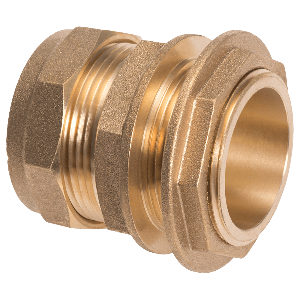 Male Straight Connector with Back Nut 15 x 1/2" - Conex International