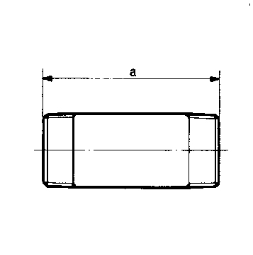 Barrel Nipple 1/2 x 100mm - Conex International