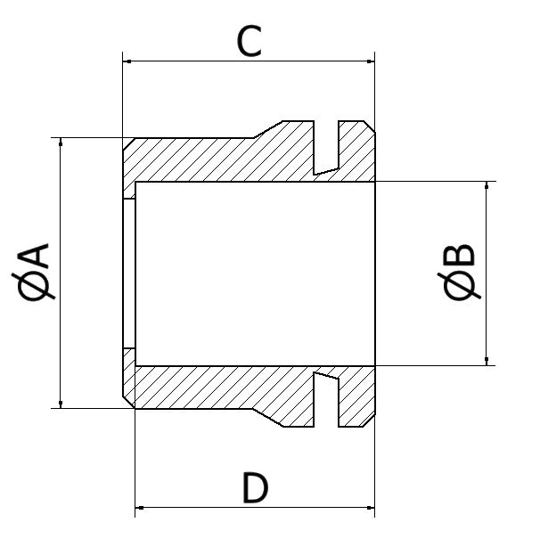 Male to Female Adaptor 1/2" - Conex International