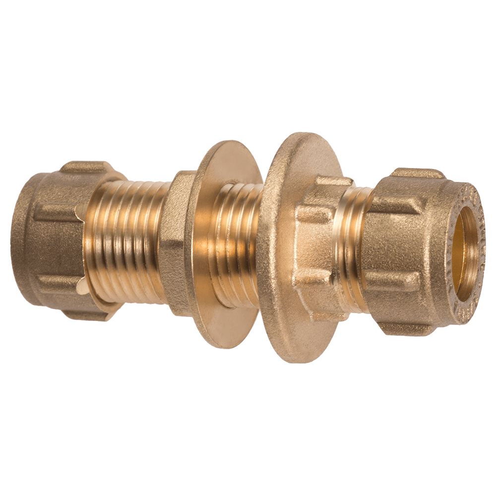Straight Coupler Bulkhead 15mm - Conex Bänninger - UK & Middle East