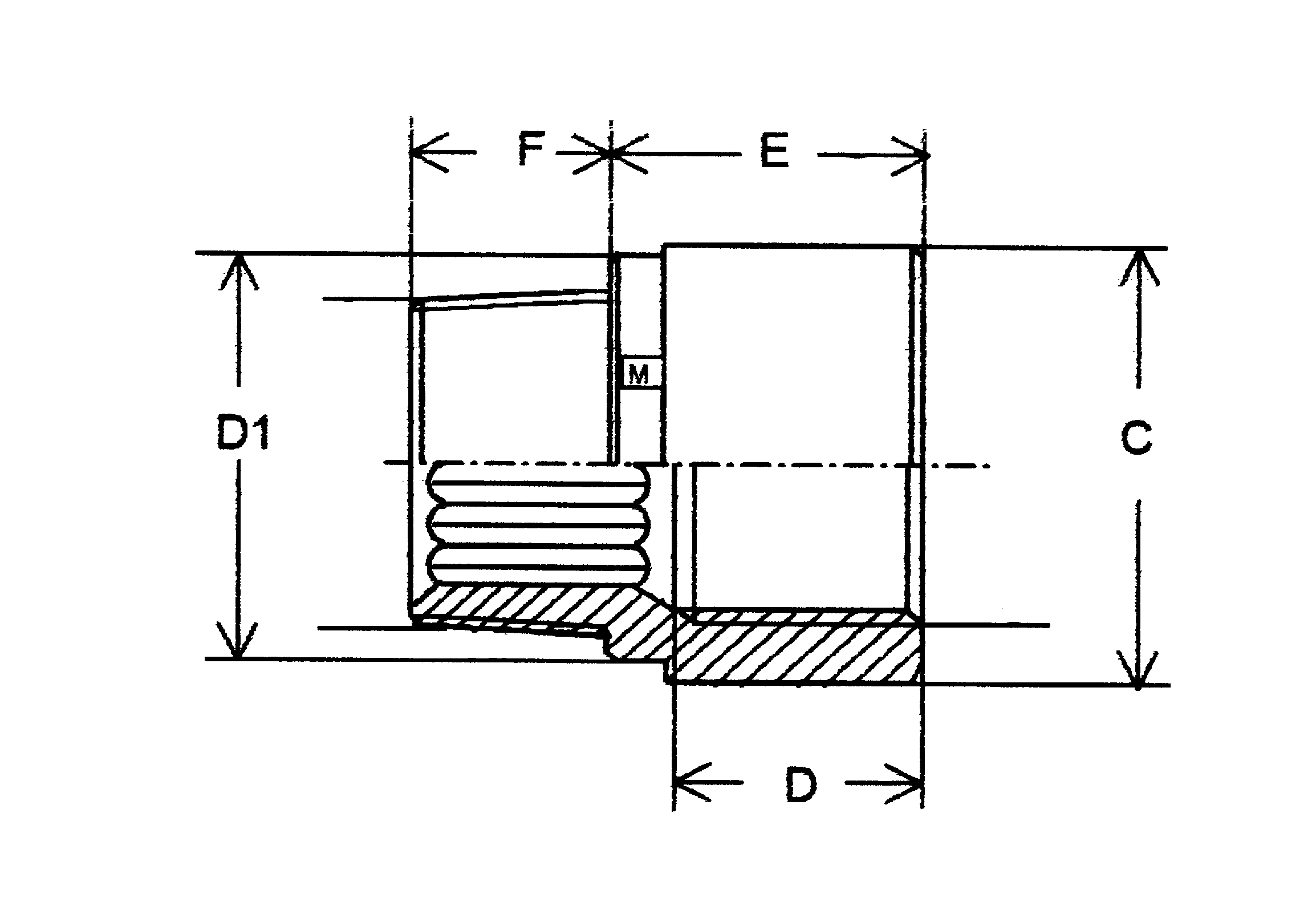 Male x Female Reducer 1/2 x 1" - Conex Bänninger - UK & Middle East